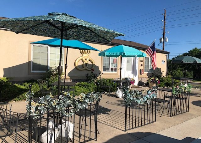 TOD front with Flag & Patio